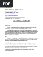 Parteneriat Grădiniță-Familie | PDF
