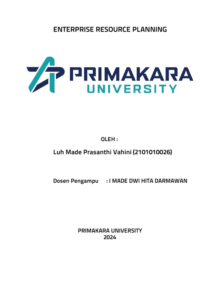 Enterprise Information System (EIS) Universitas Primakara | PDF