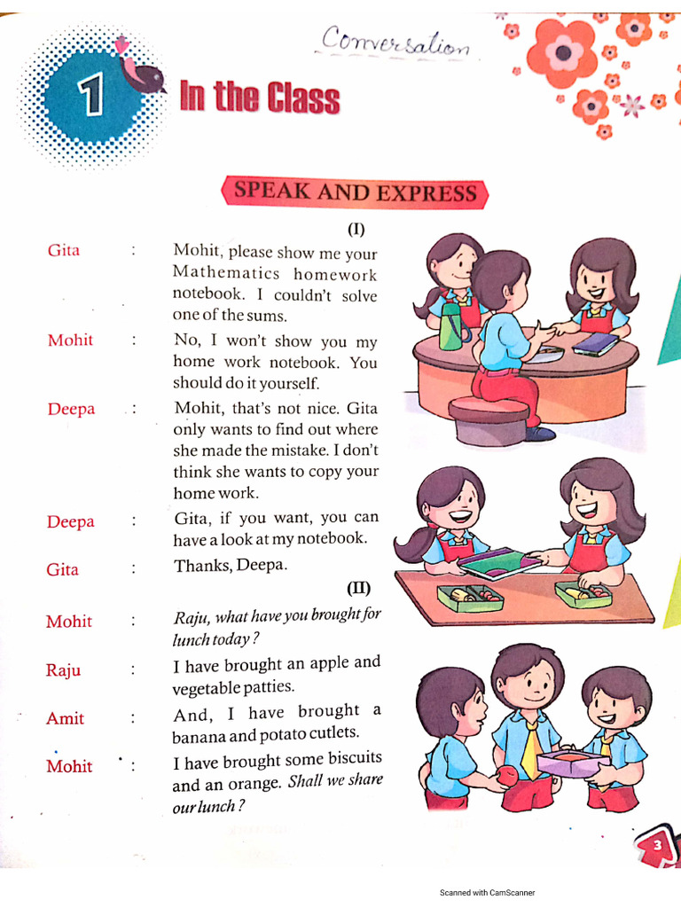 Class 4 English Conversation | PDF