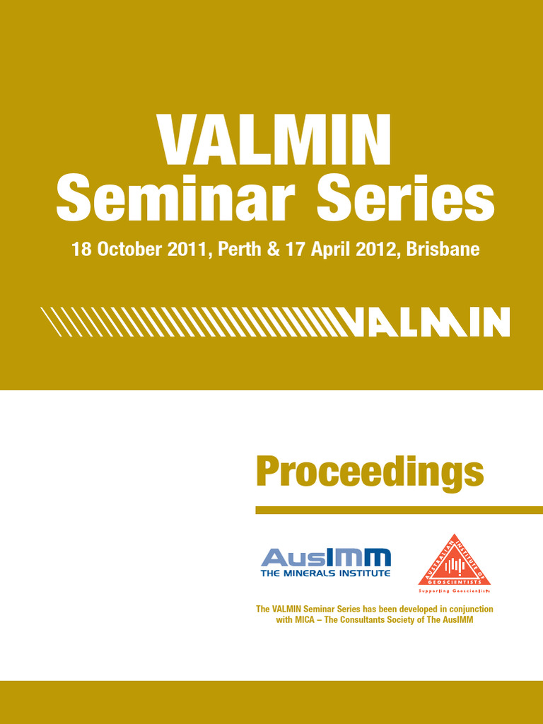 Valmin Seminar Series | PDF | Valuation (Finance) | Ounce