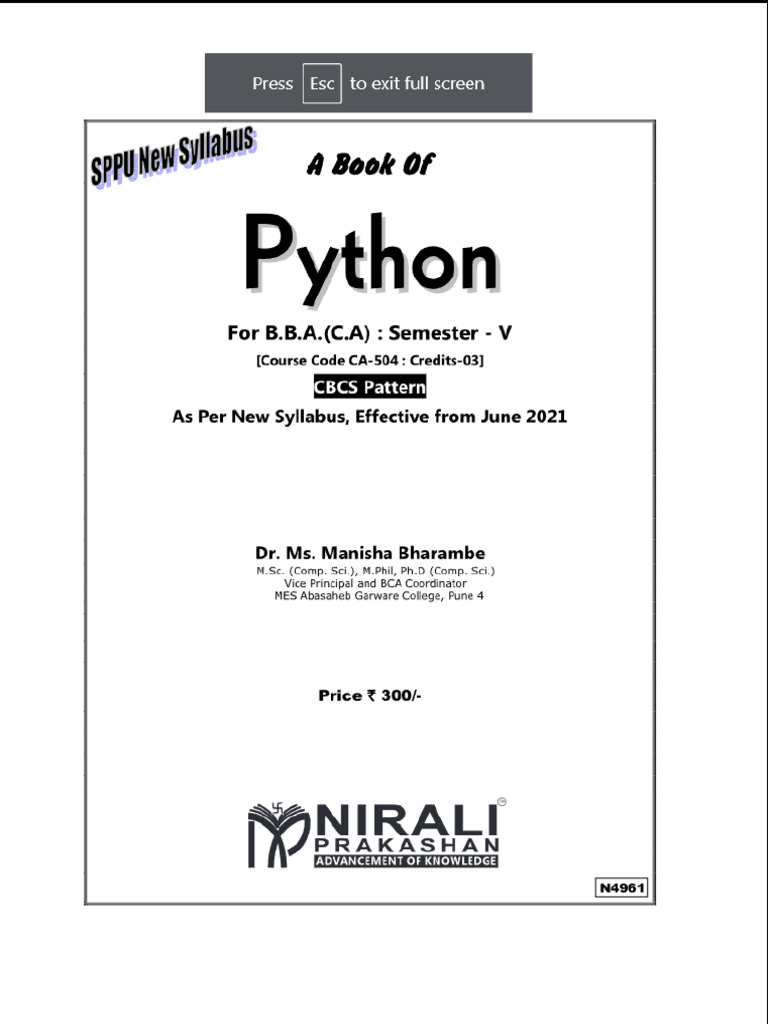 Python (Ty Bca) | PDF