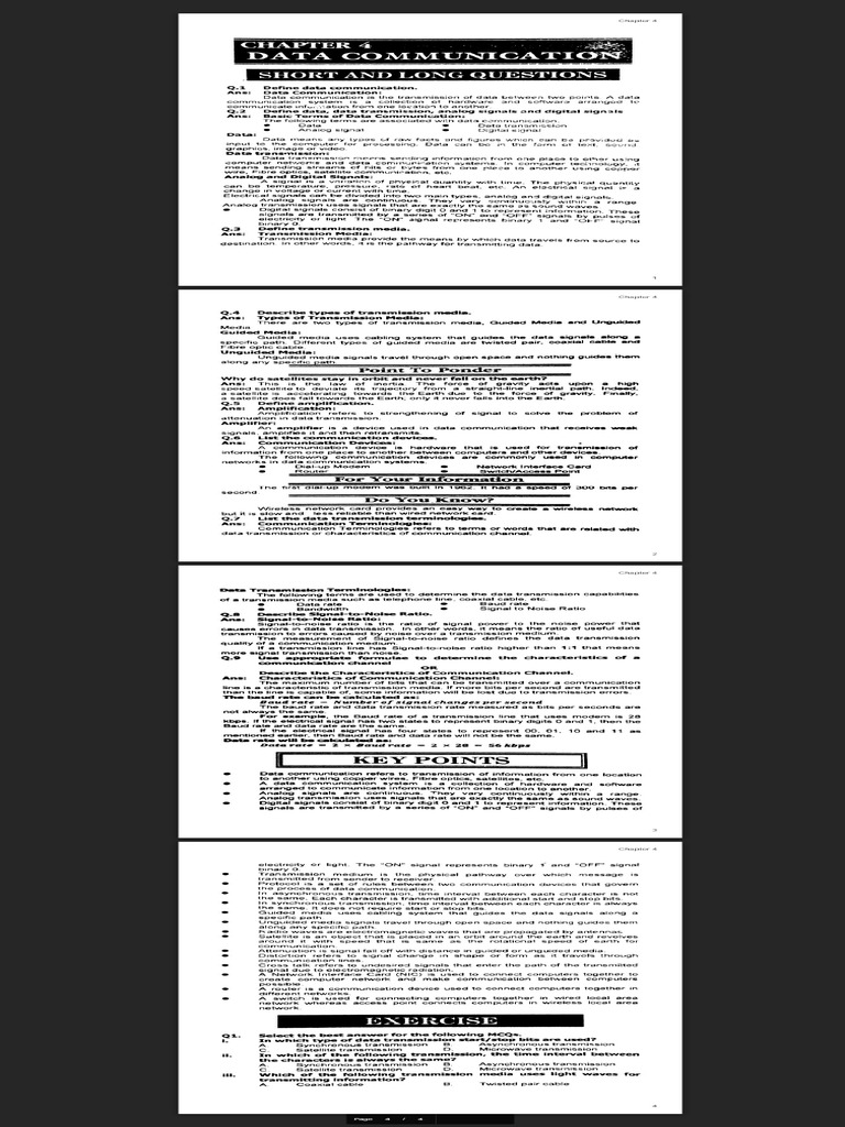Chapter 4 Class 9 Computer Fed Board | PDF