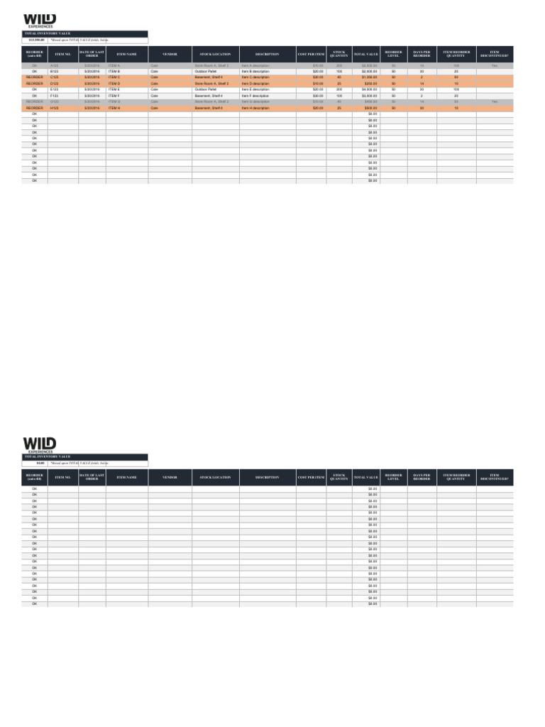 Inventory List | PDF | Inventory | Business Process