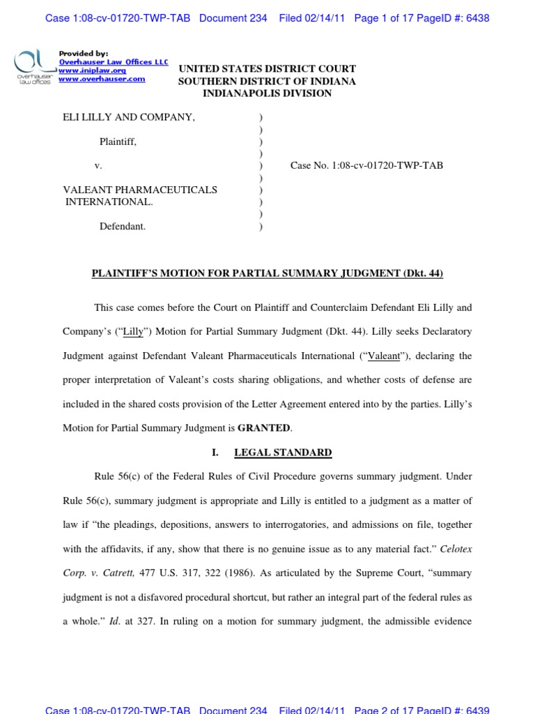 United States District Court Southern District of Indiana Indianapolis ...