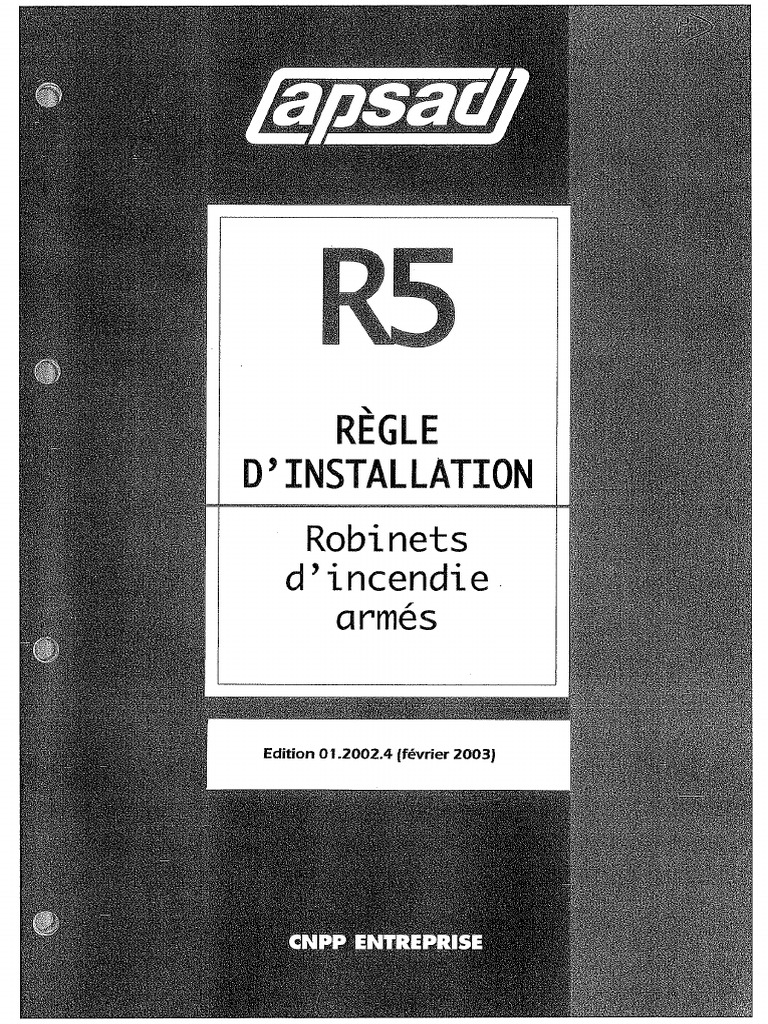 APSAD R5 RIA n1 | PDF