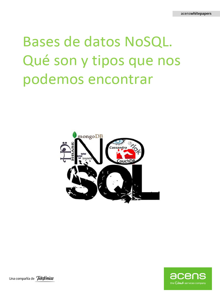 Bases de Datos-NoSQL | PDF | No Sql | Mongo Db