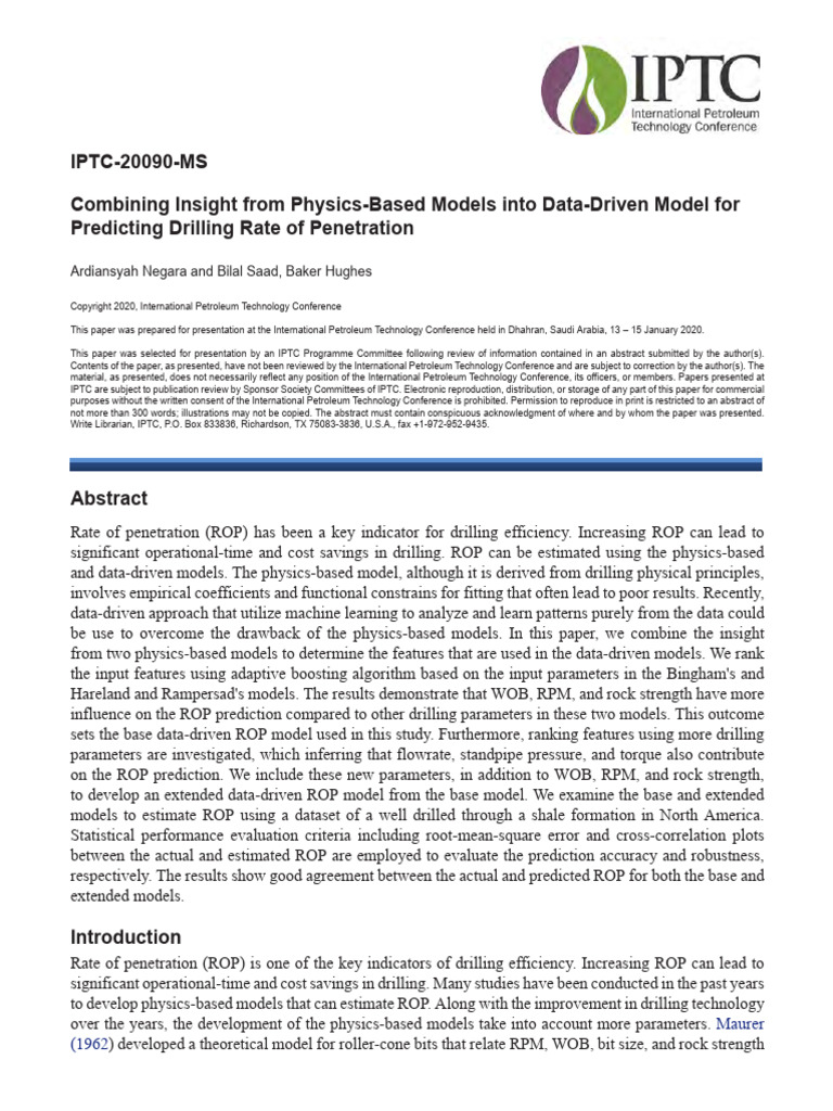 Combining Insight From Physics Based Models Into Data Driven Model For 0834