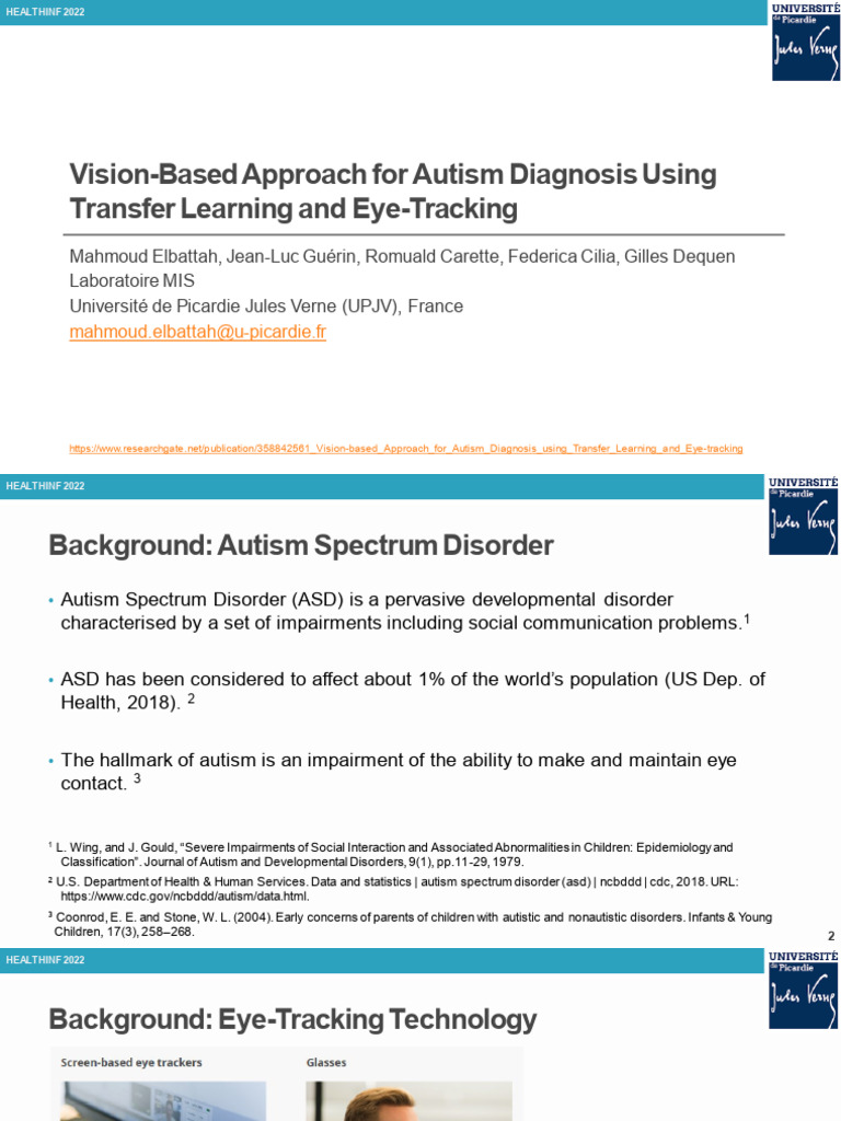 Elbattah HealthInf2022 | PDF | Autism Spectrum | Developmental Disorder
