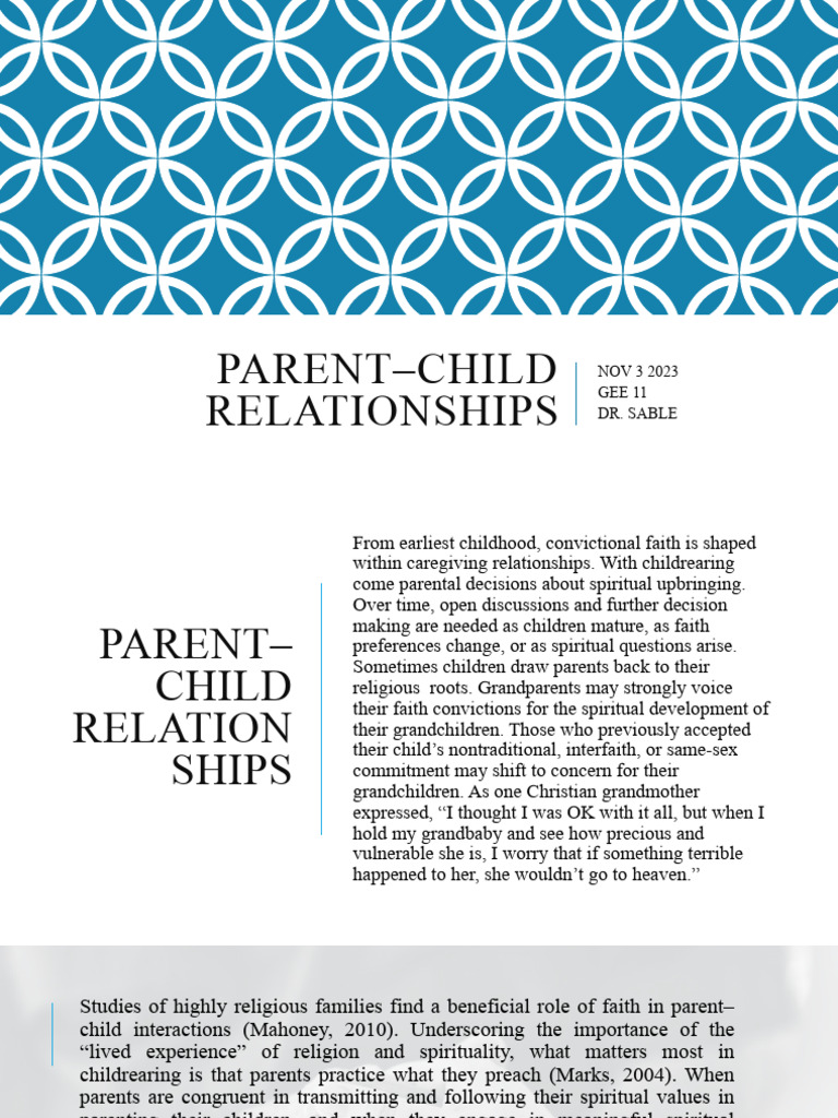 ParentChild Relationships | PDF