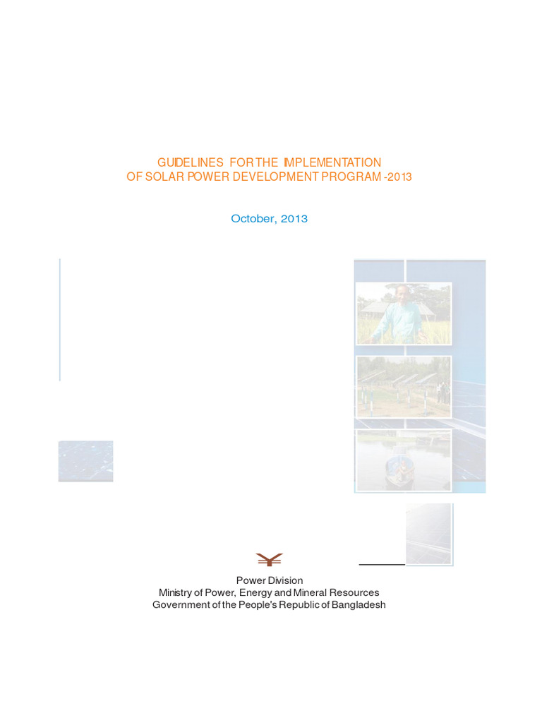 Solar Power Development Guidelines 2013 | PDF | Solar Power ...