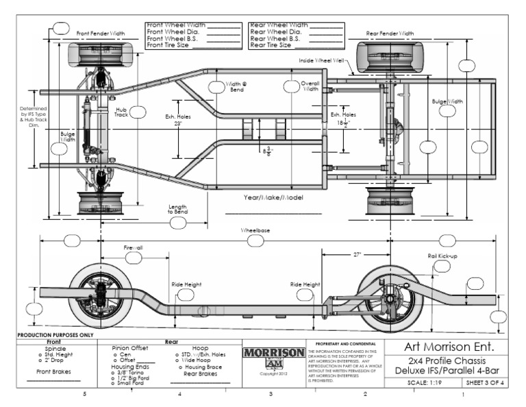 2x4 PROfile Deluxe IFS Parallel 4 Bar Spec Sheet 2 | PDF | Car Body ...