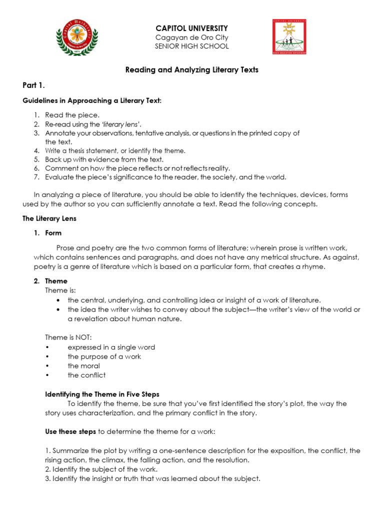 Reading and Analyzing Literary Text | PDF | Irony | Romeo And Juliet