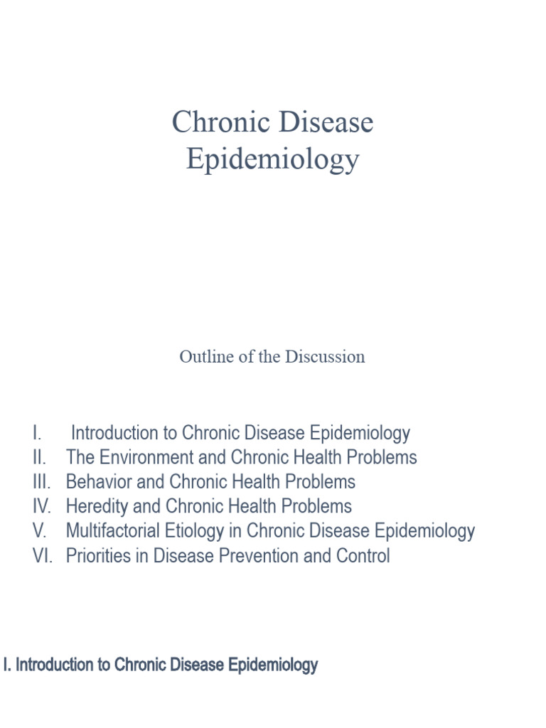 Chronic Disease Epidemiology - Print | PDF | Cancer | Chronic Condition