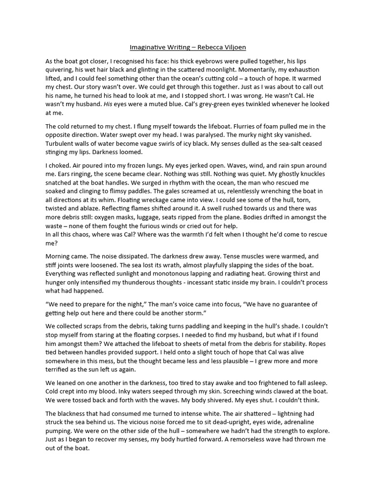 As The Boat Got Closer - Narrative Essay Rebecca Viljoen | PDF