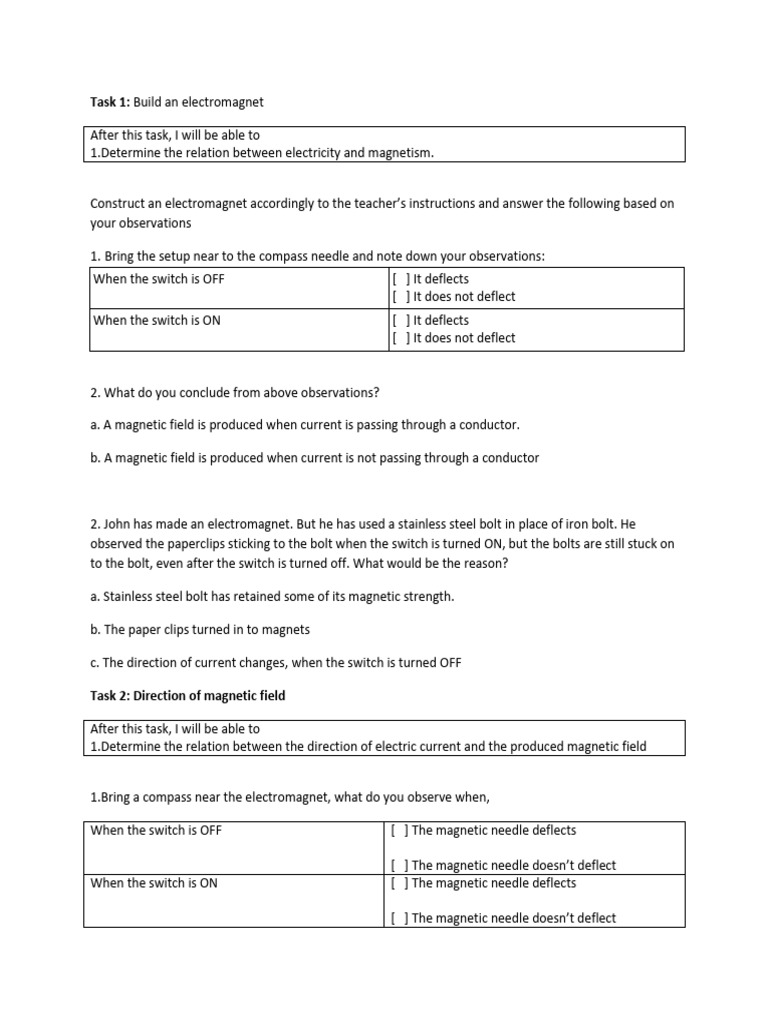 Electromagnet | PDF | Magnetism | Magnetic Field