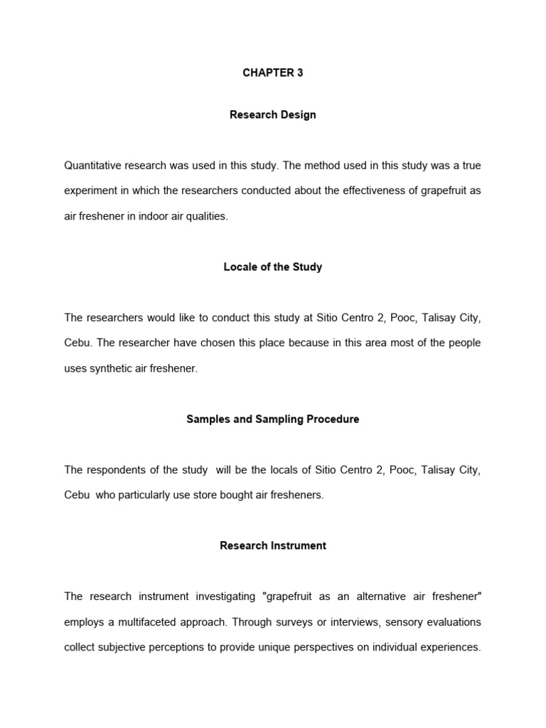 CHAPTER-3-drafttt (1) | PDF | Survey Methodology | Quantitative Research