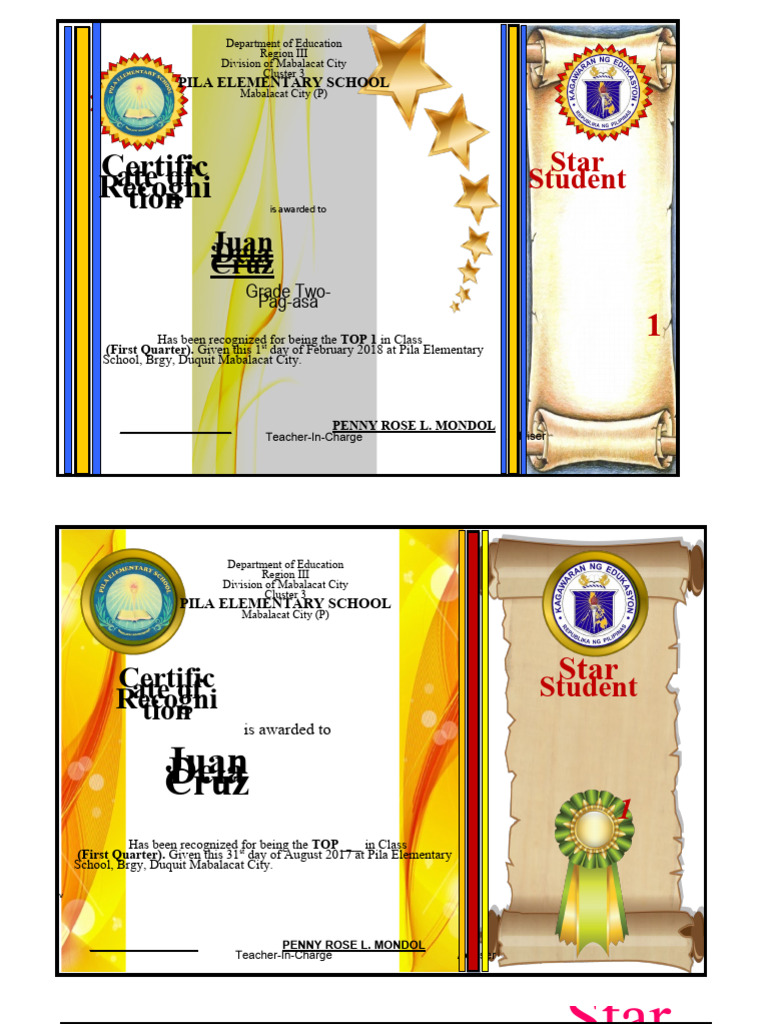 Award Certificates EDITABLE | PDF