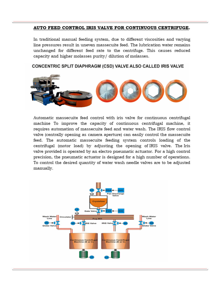 Iris Valve Presentation - 6.12.23 | PDF | Sugarcane | Valve