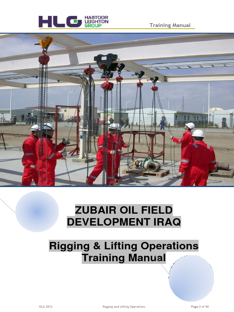 Rigging & Lifting Training Manual | PDF | Crane (Machine) | Forklift