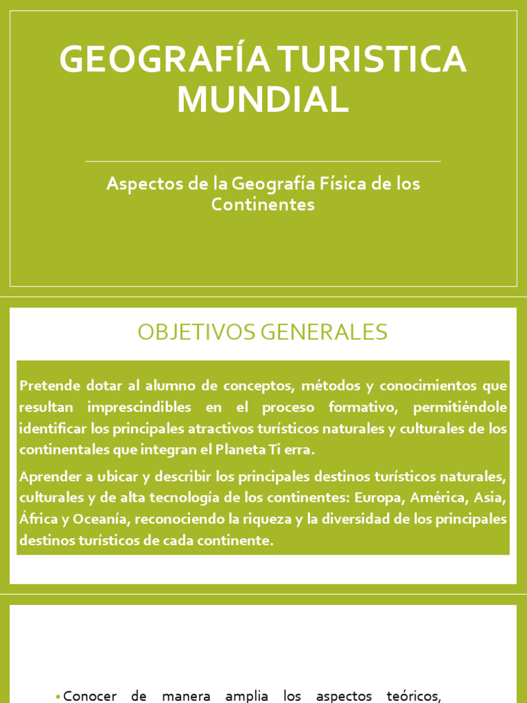 Cap.i Geo-Tur. Mundial | PDF | océano Atlántico | Continente
