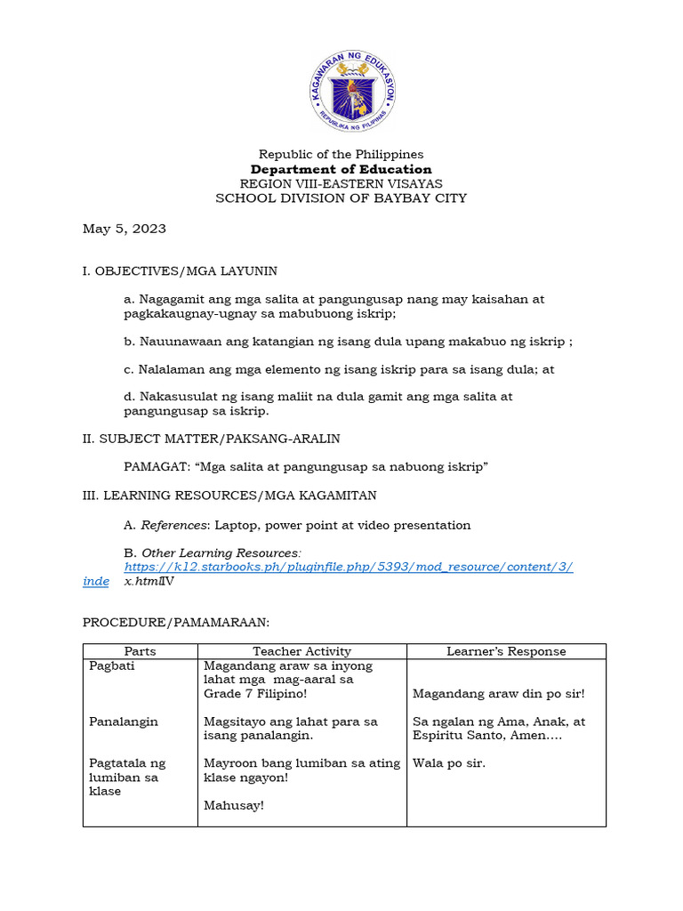 Republic of The Philippines | PDF