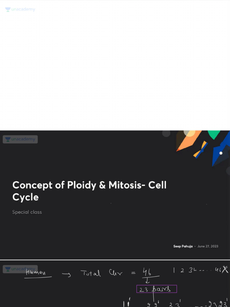 Concept of Ploidy Mitosis - Cell With Anno 1703674996469 | PDF