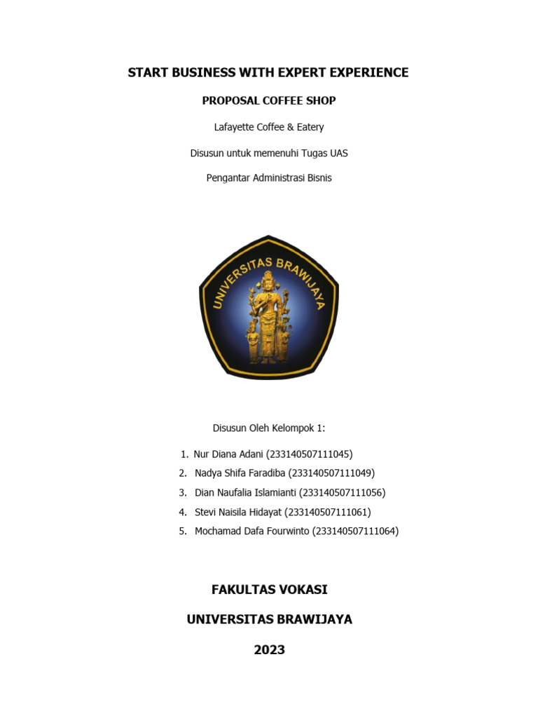 Proposal UAS N1H Kelompok 1 | PDF | Bisnis