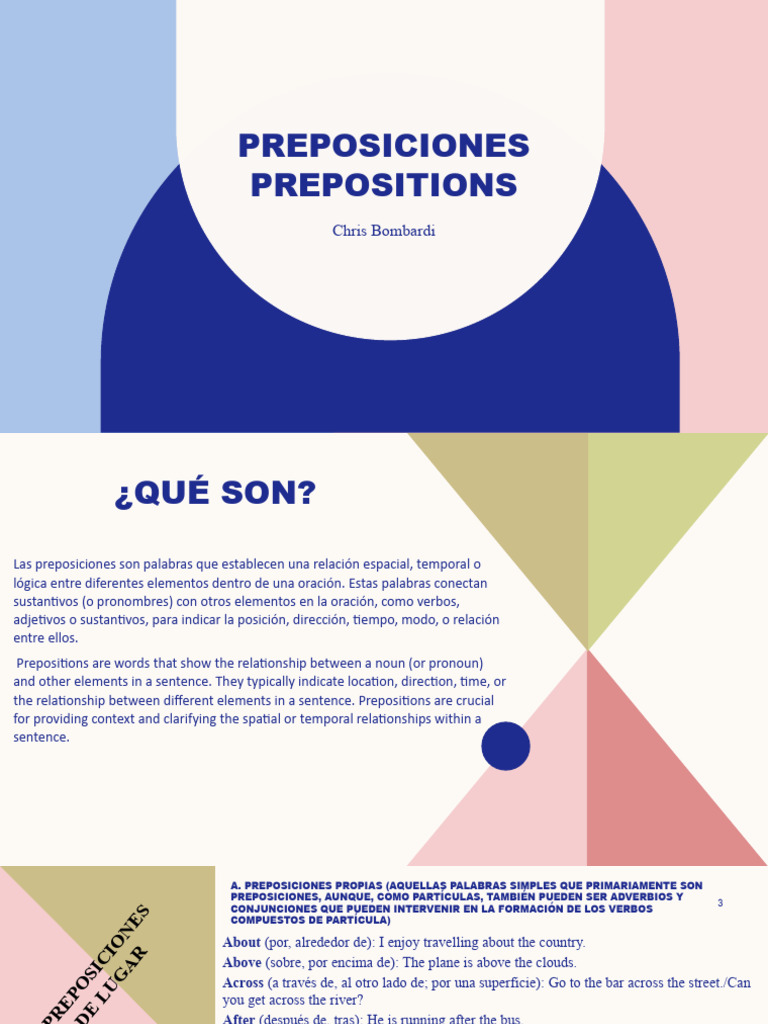 Preposiciones | PDF