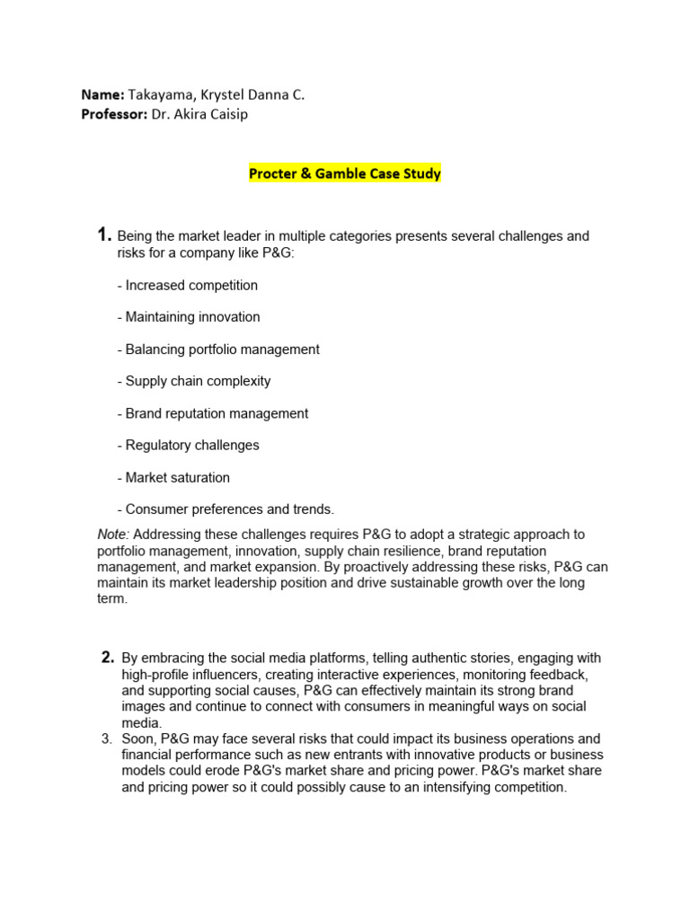 Marketing | PDF | Brand | Procter & Gamble