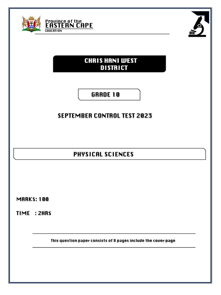 Grade 10 Term 3 Exam | PDF | Velocity | Gases