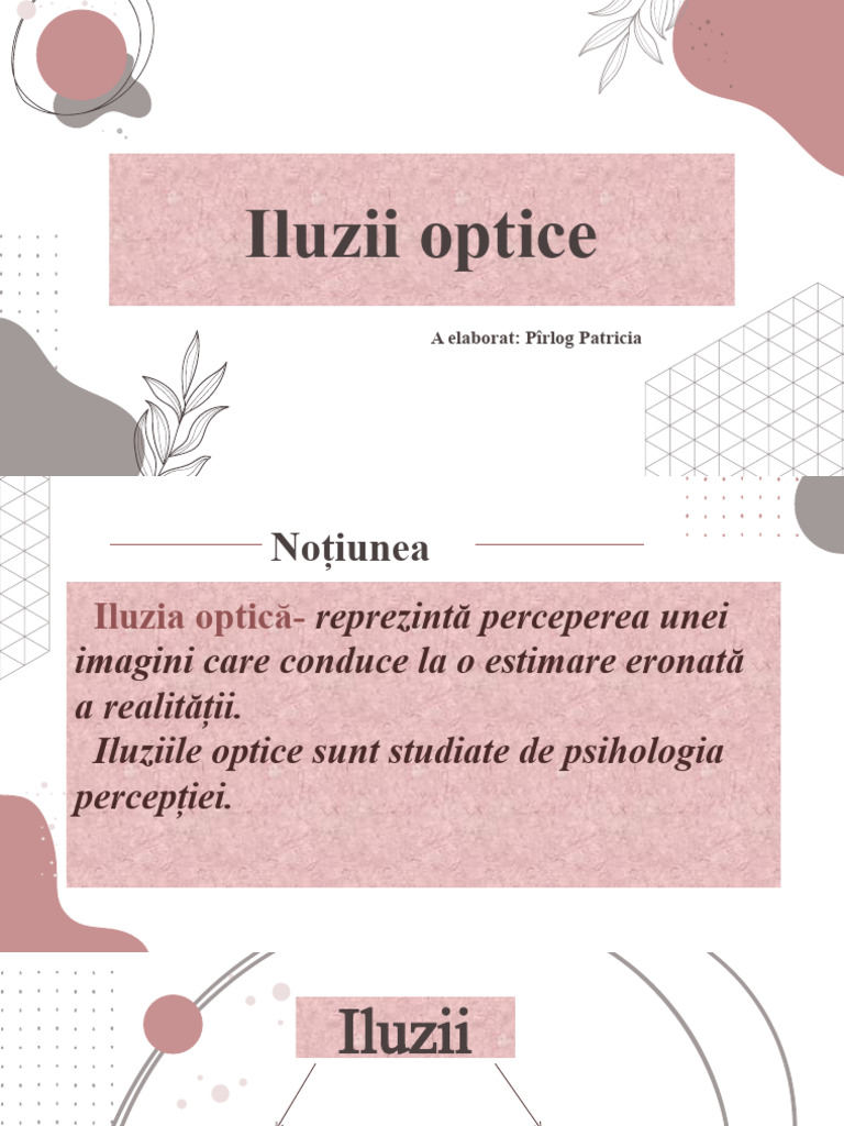 Iluzii Optice | PDF