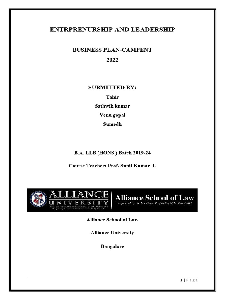 Business Plan Final | PDF