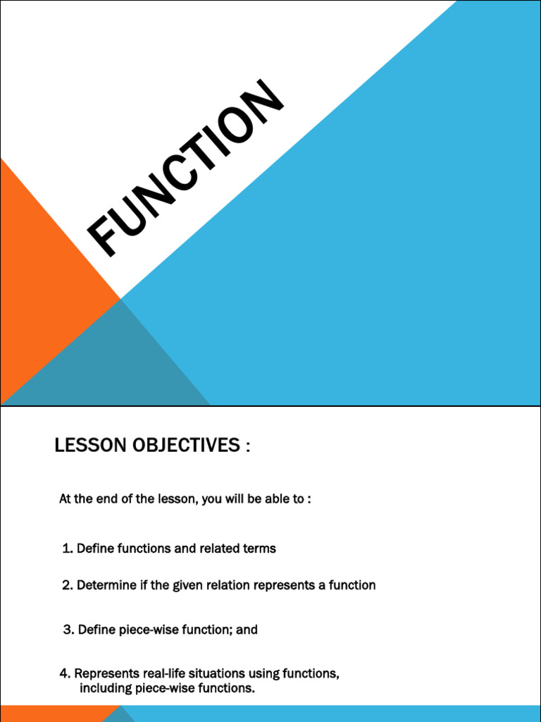 FUNCTION | PDF | Function (Mathematics) | Elementary Mathematics