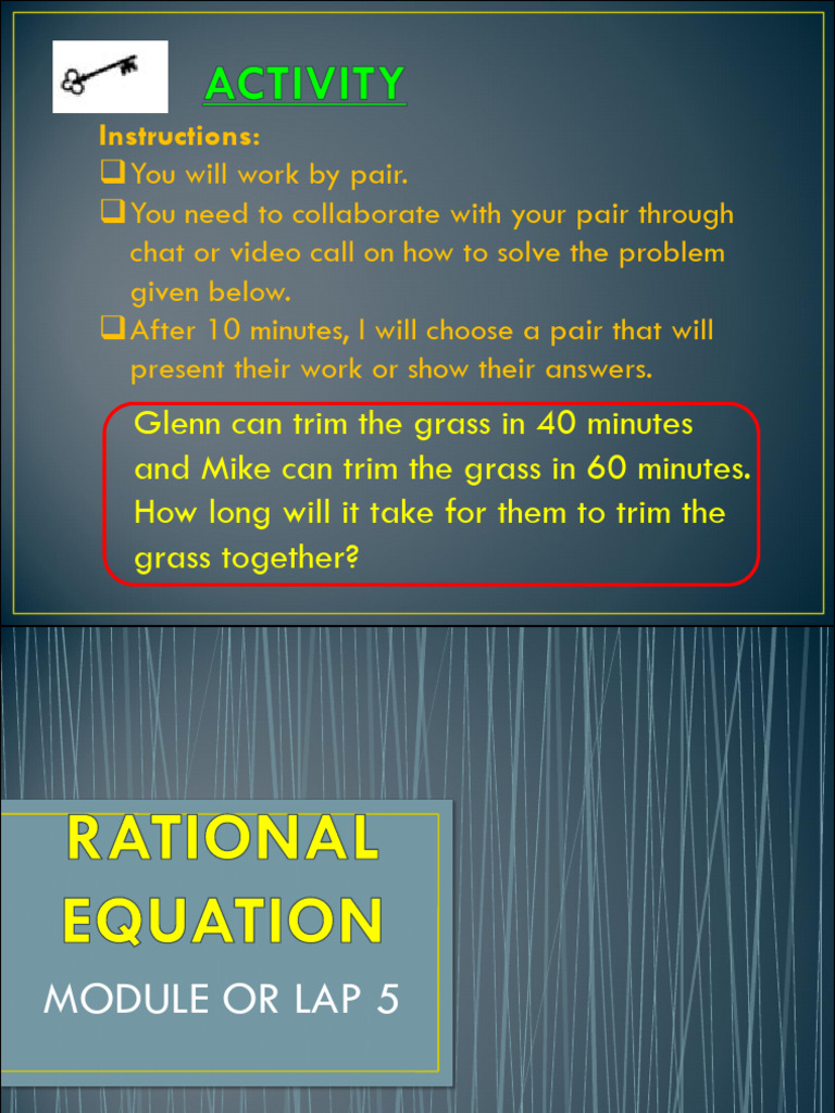 Rational Equation | PDF | Equations | Rational Number