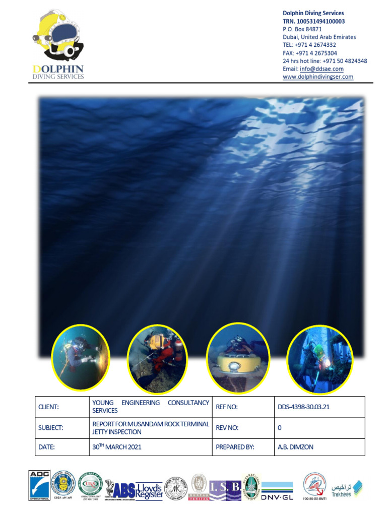 DDS-4398-30.03.21-YECS - Diving Services For Inspection of Musandam Rock Jetty | PDF | Deep ...