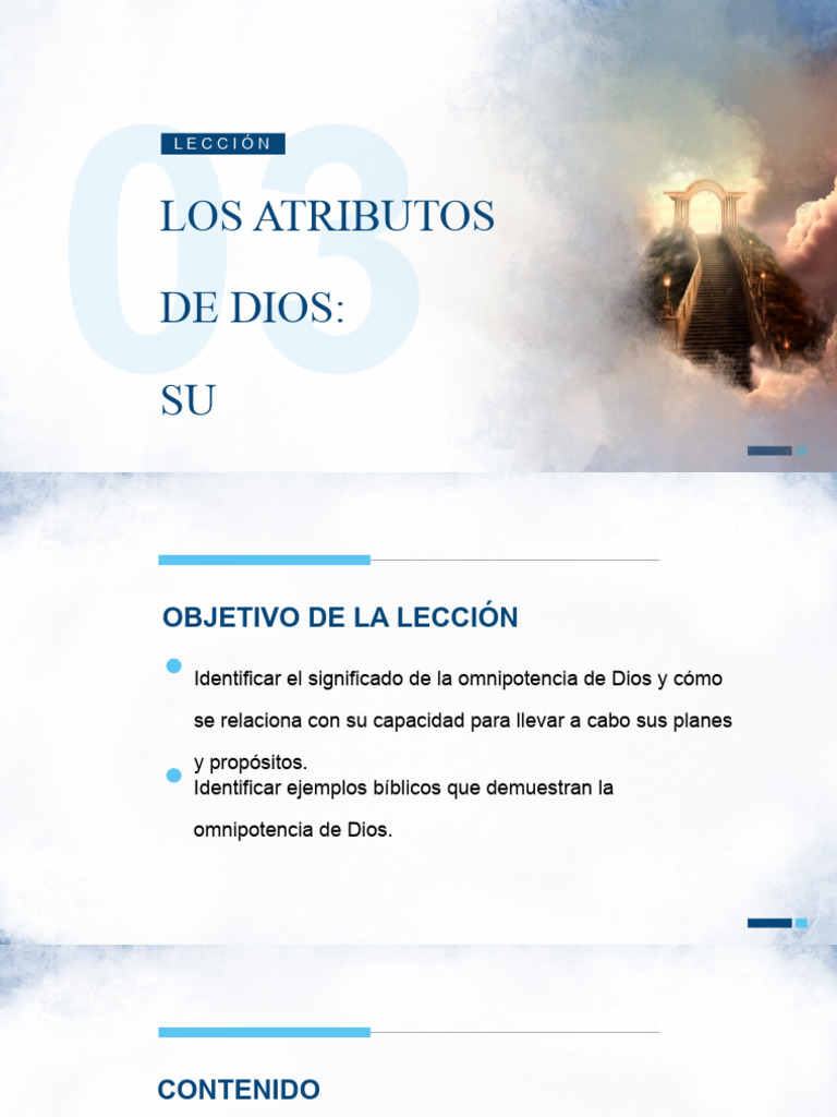 M5 Libro 1 - LOS ATRIBUTOS DE DIOS - LEC03 | PDF | Dios | Jesús