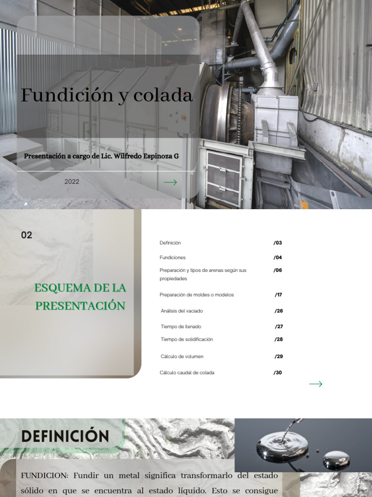 Capitulo 4 Fundición y Colada | PDF | Rieles | Arena