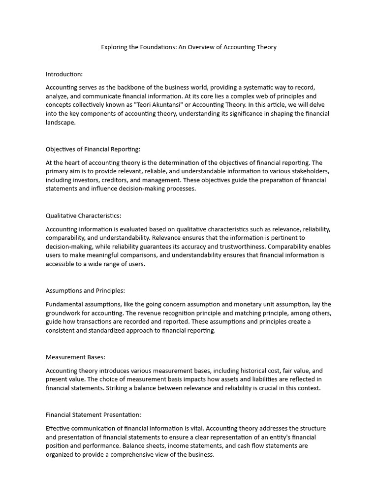 Exploring The Foundations | PDF | Financial Statement | Accounting Exploring The Foundations | PDF | Financial Statement | Accounting
