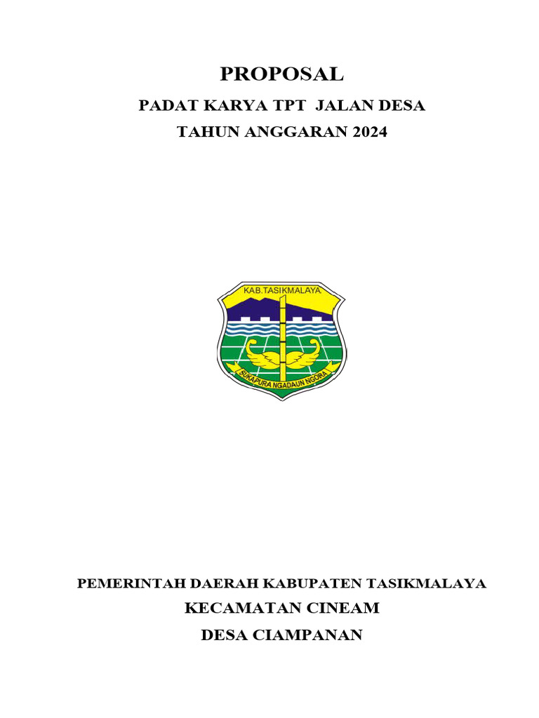 Proposal Padat Karya 2024 | PDF