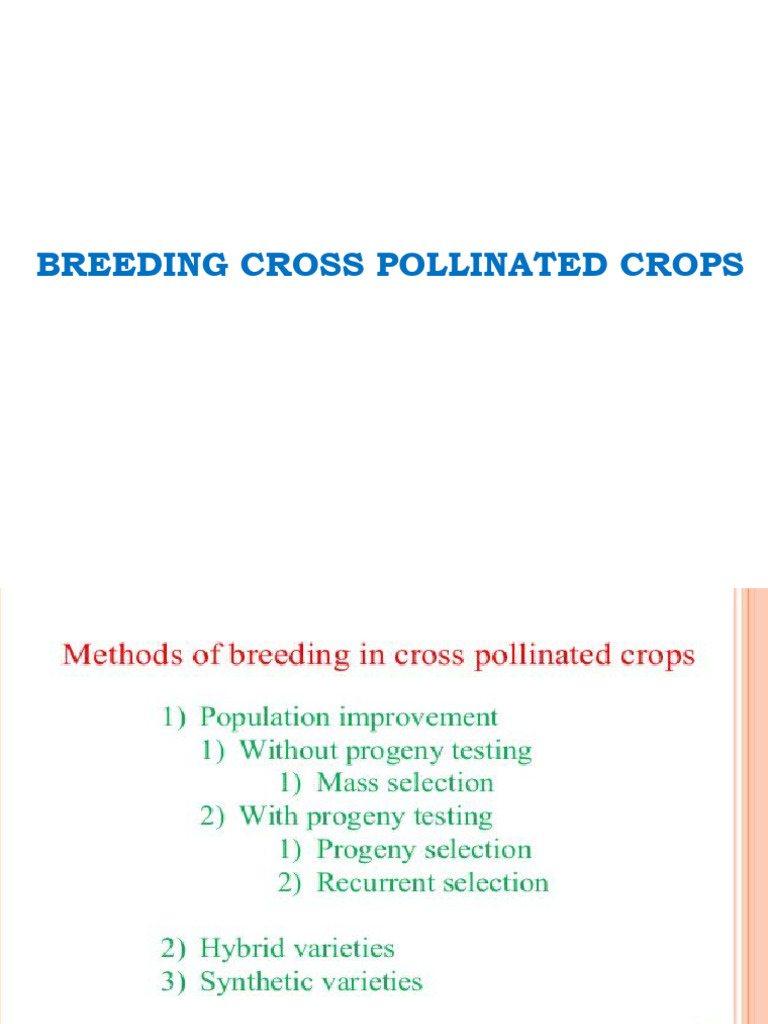 15.Mass Selection and Recurrent Selection | PDF | Natural Selection ...