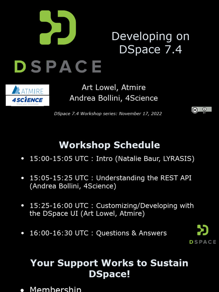 2022-11 Developing On DSpace 7.4 Webinar | PDF | Http Cookie | World ...