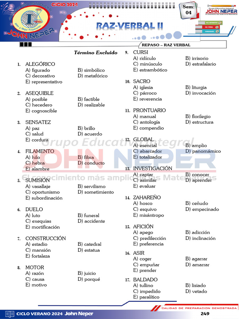 4s Raz Verbal LL | PDF