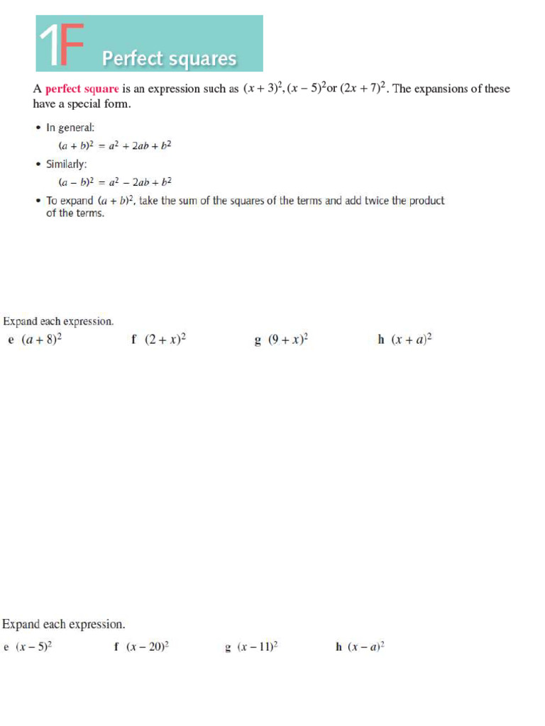 Algebra 1F | PDF