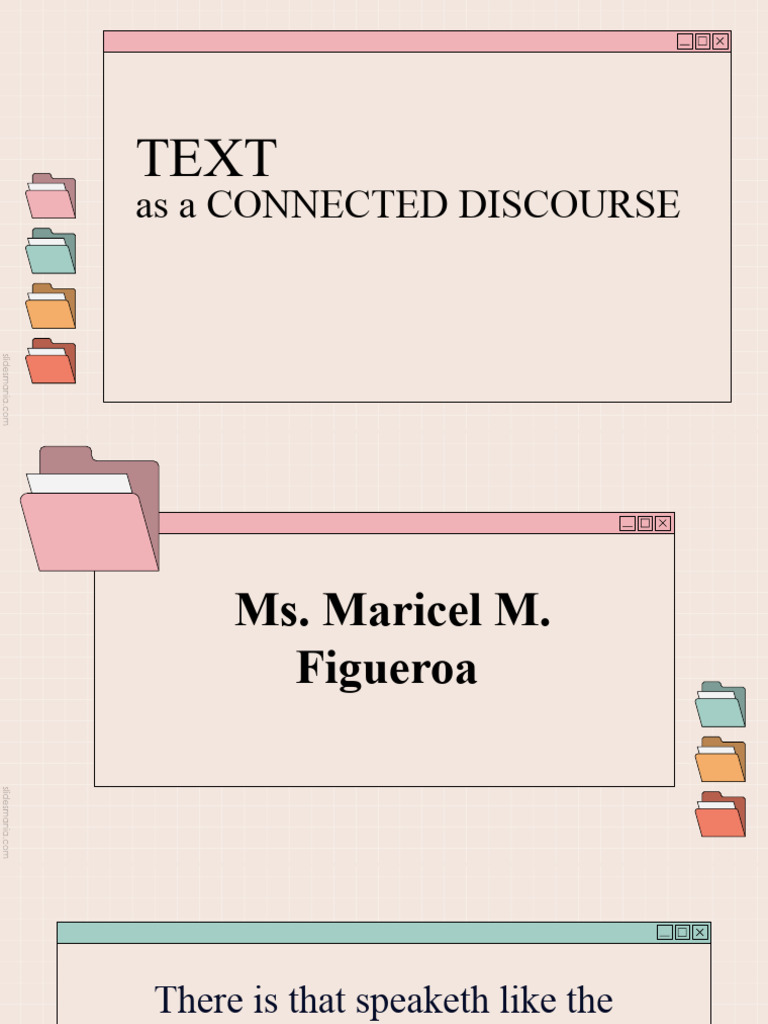 Lesson 1 - Text, Sentence and Discourse | PDF | Linguistics | Discourse