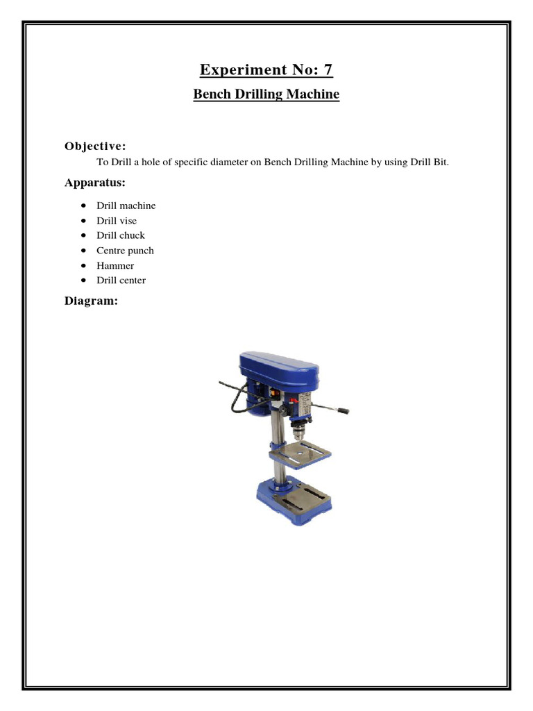 Bench and Radial Drilling Operations Guide | PDF | Drill | Drilling