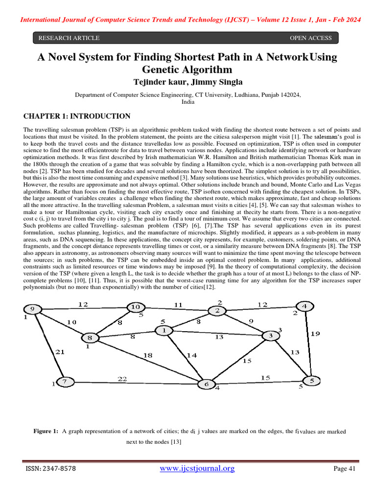 (IJCST-V12I1P7) :tejinder Kaur, Jimmy Singla | PDF | Genetic Algorithm ...