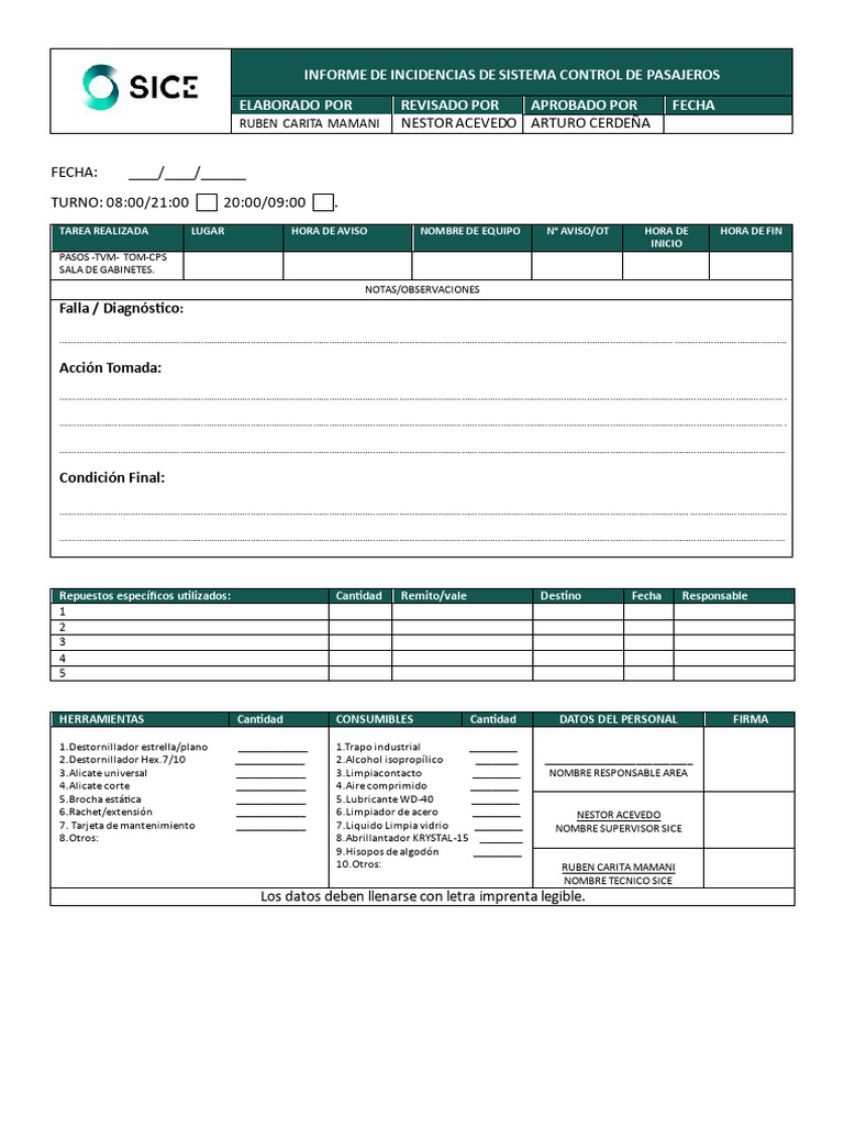 Formato de Reportes Sap | PDF