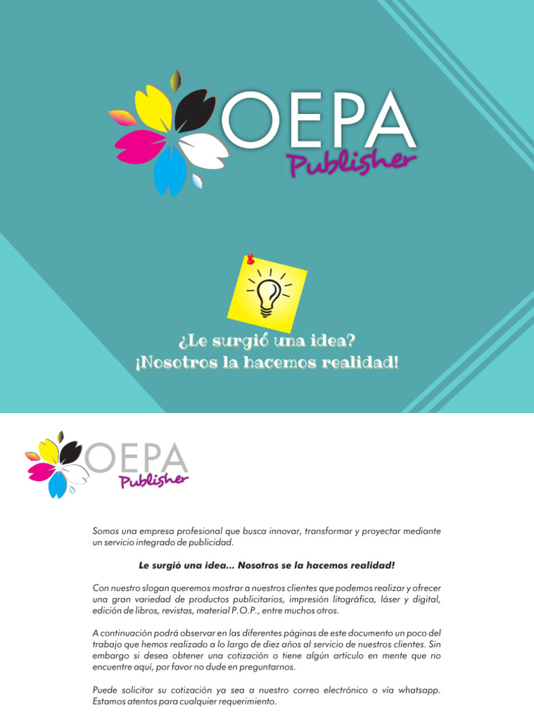 Oepa Publisher | PDF | Procesos de negocio | Diseño