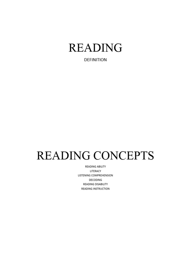 READING SLIDES(1) (2) | PDF | Reading Comprehension | Cognitive Science
