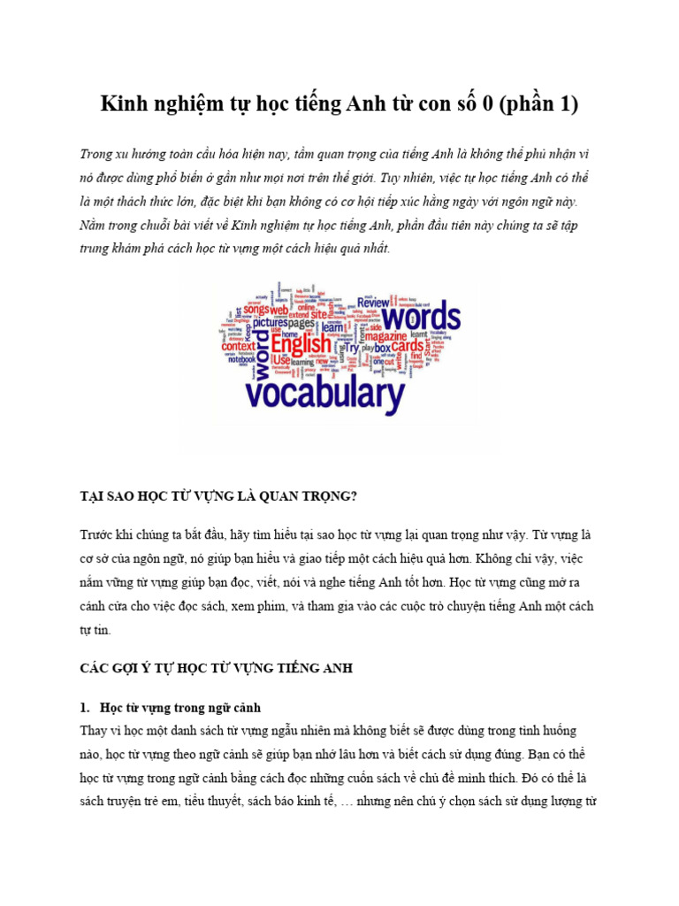 English Voca Learning Tips | PDF | Language Arts & Discipline